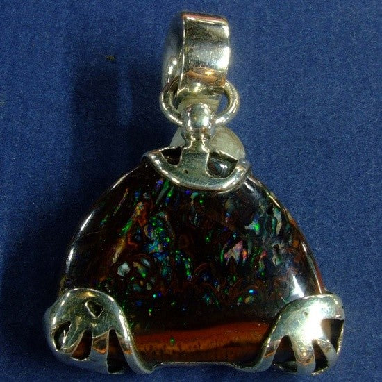 Solid Boulder Matrix Opal Hand Made Pendant – Macs Opals